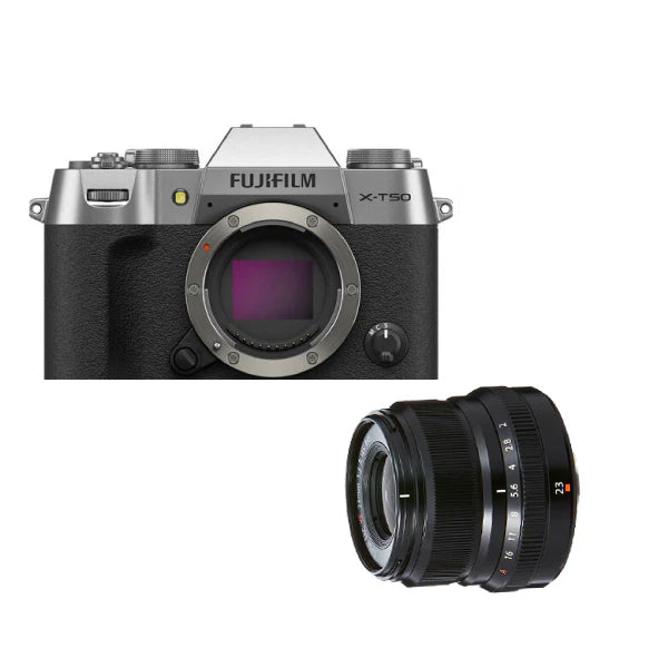 XT50 Silver + XF23F1.4WR – Camerahaus
